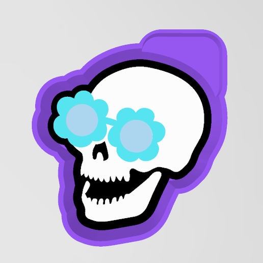 💀 Hippie Skull Freshie STL・ STL File for 3D printing・Cults