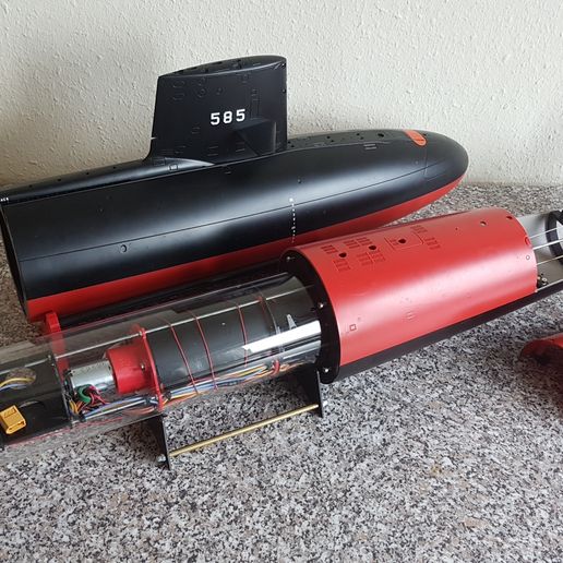 🛸 Maximus-Modellbau RC Conversion Set Skipjack 1:72 for Revell Moebius ...