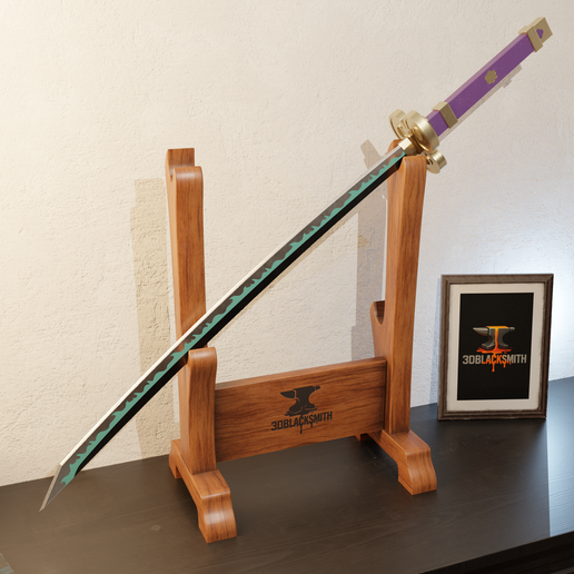 🧸 One Piece Anime Enma Katana ( 1/1 Scale ) Cosplay・Free STL File for ...