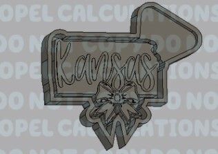 🏹 States with Bow Silicone Mold Housing - Kansas・ STL File for 3D ...