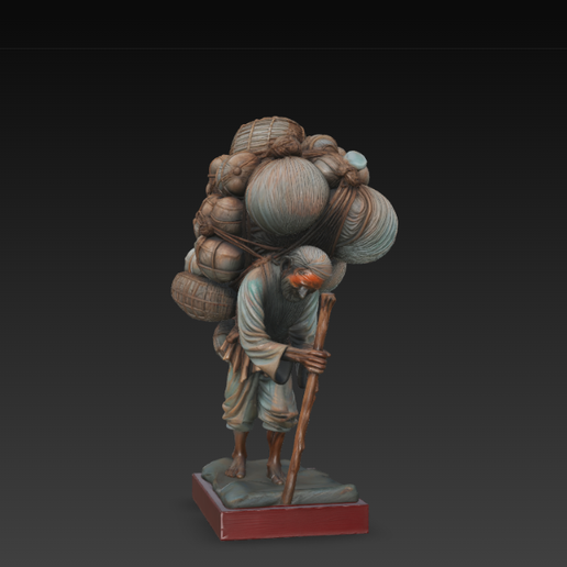 👨 The hard working man statue・ STL File for 3D printing・Cults
