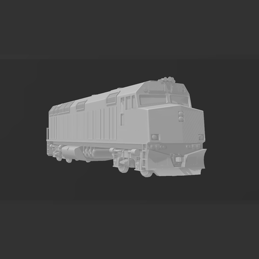 🚂 EMD F40PH Locomotive 1:100 Scale 3D Print Ready Model・ STL File for ...