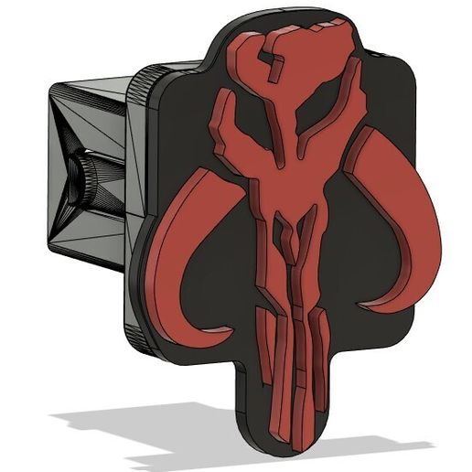 ⭐ Mandalorian Mythosaur Crest (Star Wars) Hitch Cover・ STL File for 3D ...