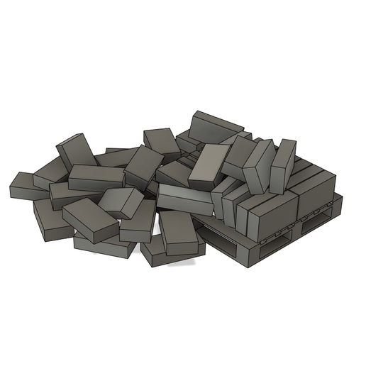 🏗️ Various Pallets of Building Bricks Blocks - (1/14, 1/48 O, 1/87 HO ...