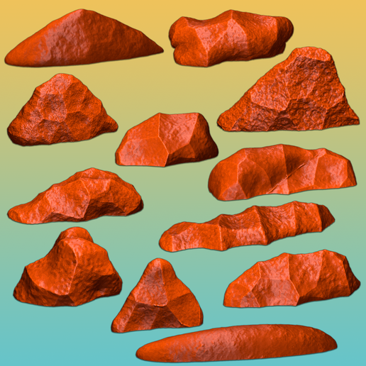 🪨 Rocks and stones・ 3D File for 3D printing・Cults