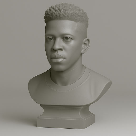 👤 Bust of Kingsley Coman - Bayern Munich winger and champion with ...