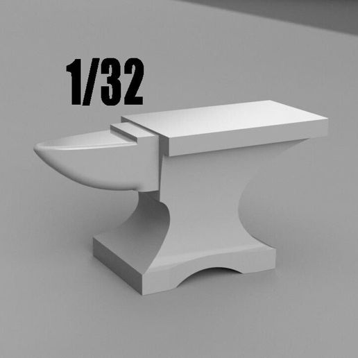 STL file 1/32 ANVIL 🌆 ・3D printing design to download・Cults