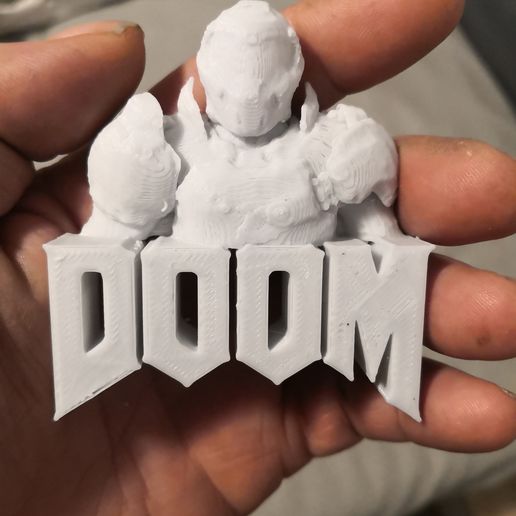 🪨 doom marine mural doom logo・Archivo STL Gratis para Impresión 3D・Cults