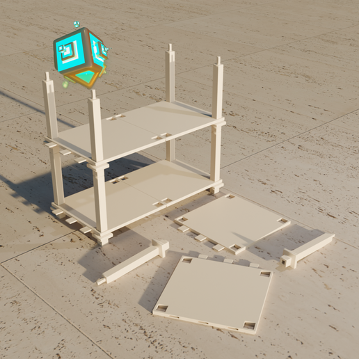 🪑 Modular shelves・ STL File for 3D printing・Cults