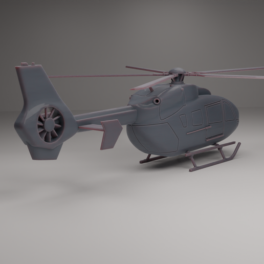 🚁 H145 Helicopter EC145・ STL File for ・Cults