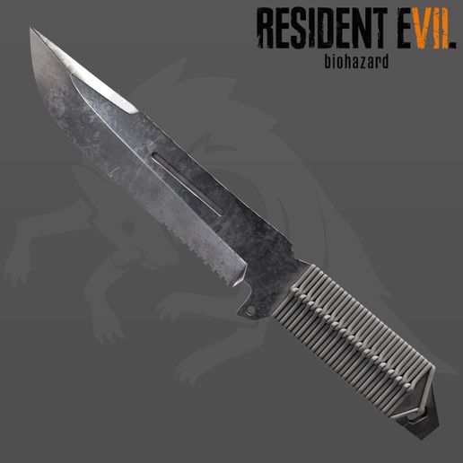 🔪 Tactical Knife from Residual Evil 7: Biohazard for cosplay 3d print ...