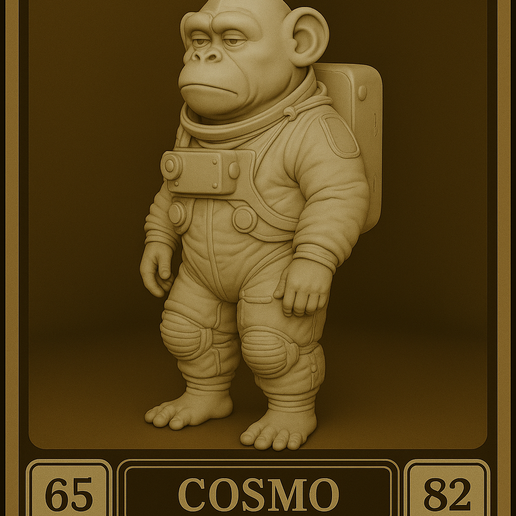 🐉 Cosmo - Bonobo - STL・ STL File for 3D printing・Cults