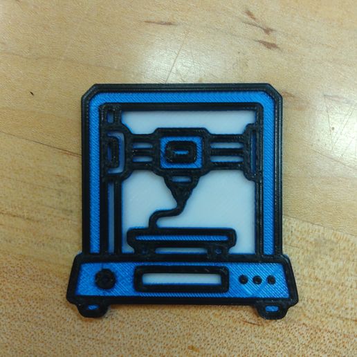 Free STL file three colour 3d printer icon 🖨️ ・Object to download and ...