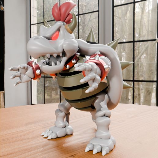 🐢 Dry Bowser Mario Bros・ STL File for 3D printing・Cults