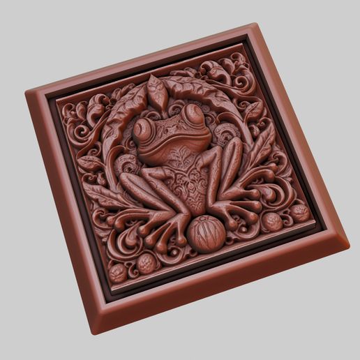 3D file Frog Animal 3D Model for CNC Router Laser & 3D Printer 🐸 ・3D ...