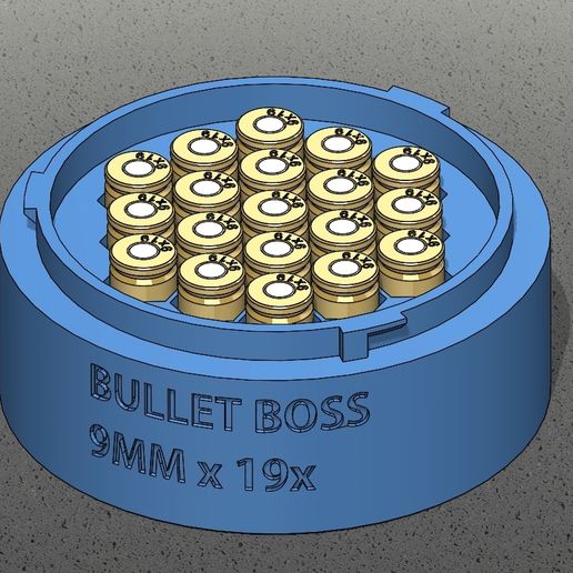 Archivo STL 9MM BULLET BOSS - Pocket Ammo Case 📦 ・Plan para descargar y ...
