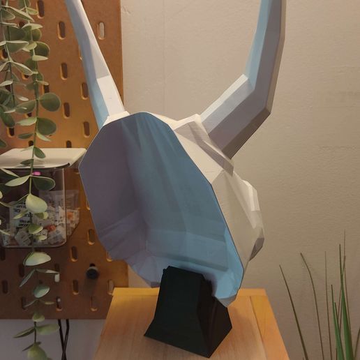 🎮 Sable Ibexii Mask with stand (not wearable)・ 3D File for ・Cults