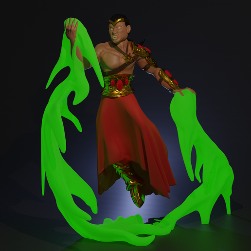 🔥 Fire Sorcerer・Free STL File for 3D printing・Cults