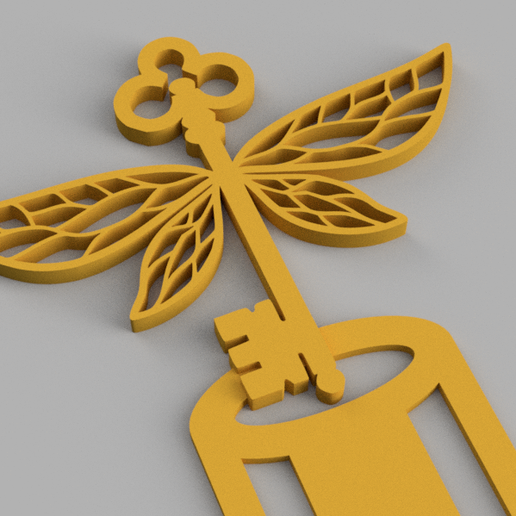 🔑 Winged Wings Winged Key Harry Potter Book Markers・ STL File for 3D ...