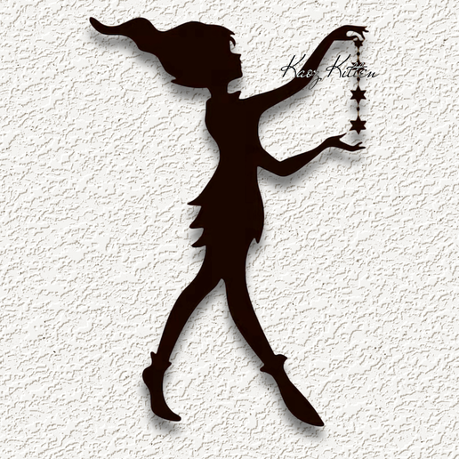 🧚 pixie fairy sprite stars WALL ART HOME DECOR・ STL File for 3D ...