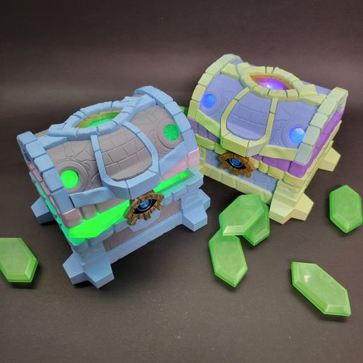 STL file Zelda Chest Multi Part with LEDs 🔗 ・Design to download and 3D ...