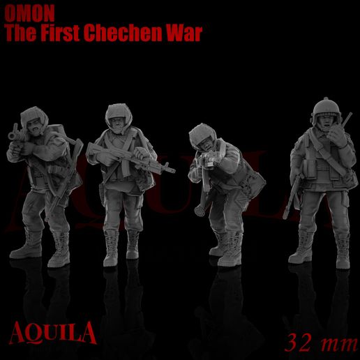 🧸 OMON The First Chechen War (1994-1996)・ 3D File for 3D printing・Cults