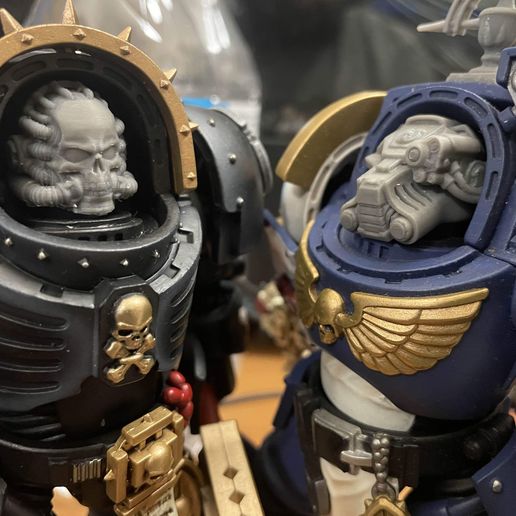 🪖 JoyToy Terminator Chaplain Helmet (fixed size)・Free STL File for 3D ...