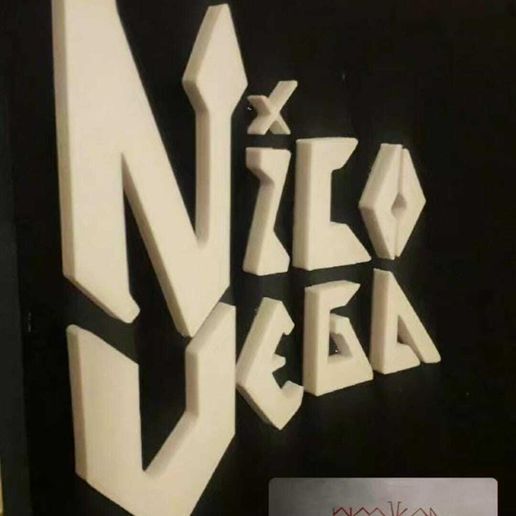 🚩 Nico Vega Logo・Fichier STL Gratuit pour ・Cults