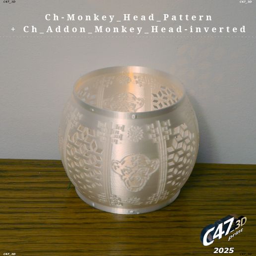 STL file Year of the Monkey - Tealight Covers 🐒 ・3D printer model to ...