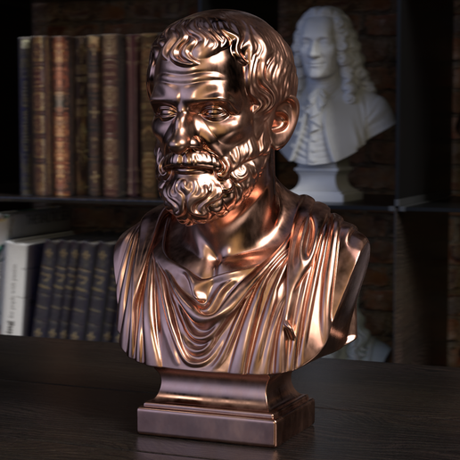 👤 Aristotle Bust Sculpture 3D print model STL File, Printable Bust・ 3D ...
