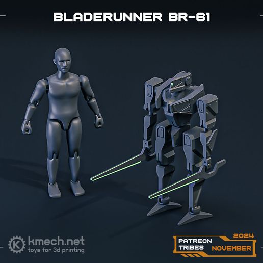 🤖 Bladerunner robot・ 3D File for 3D printing・Cults