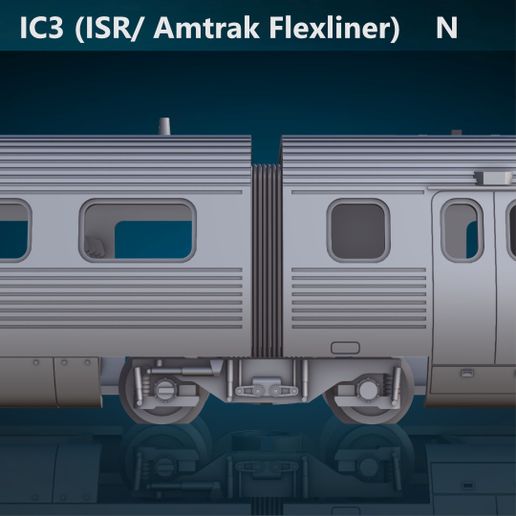 🇮🇱 IC3 (ISR/Amtrak) N・ STL File for 3D printing・Cults