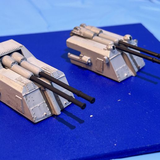 🔫 10.5 cm anti-aircraft gun Kriegsmarine Bismarck・ STL File for 3D ...