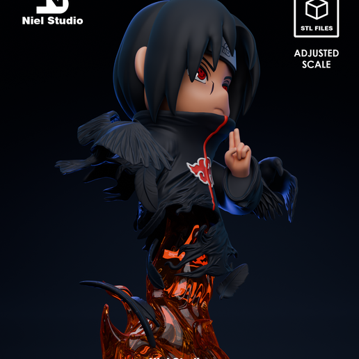 🐦 Itachi・ 3D File for 3D printing・Cults