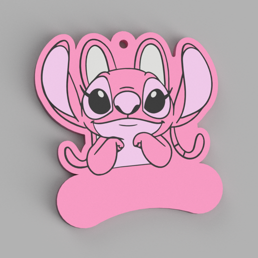 🗝️ LLavero Stich and Angela (MMU and AMS)・ STL File for 3D printing・Cults