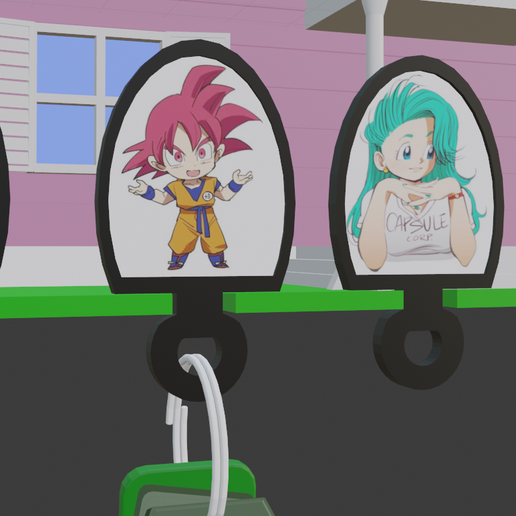 STL file DBZ WALL KEY RING 🔑 ・Design to download and 3D print・Cults