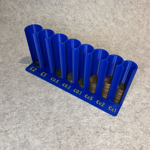 💶 Euro coin sorter storage・ STL File for 3D printing・Cults