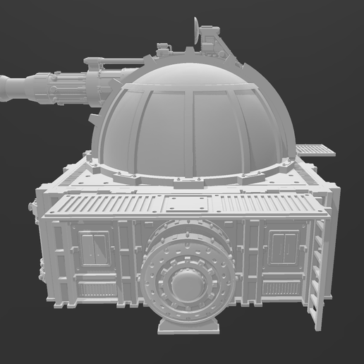 🔫 Orbital Gun - Standard Template Habitation Bunker・ STL File for 3D ...