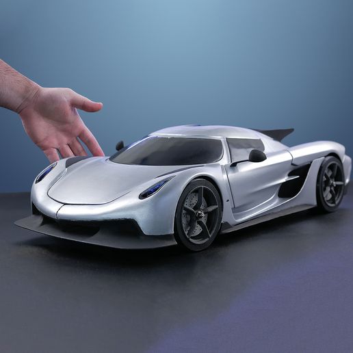 🚗 Koenigsegg Jesko Absolut 1/10 Scale・ 3D File for 3D printing・Cults