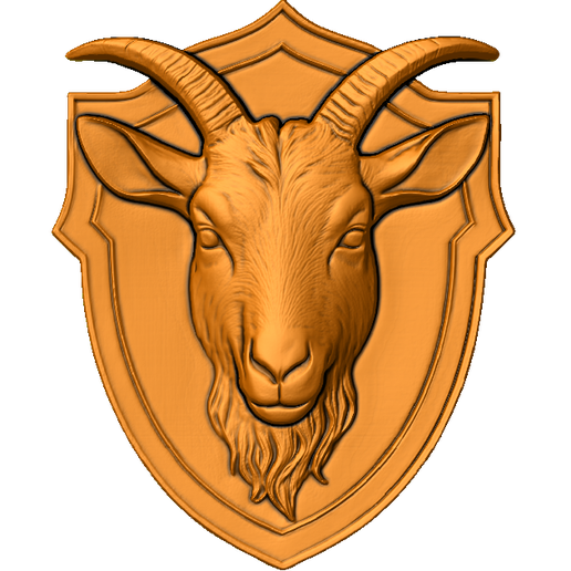 🛡️ SHIELD GOAT・ STL File for 3D printing and CNC machining - Laser ...