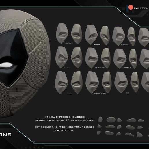 🪖 Deadpool helmet・ 3D File for 3D printing・Cults