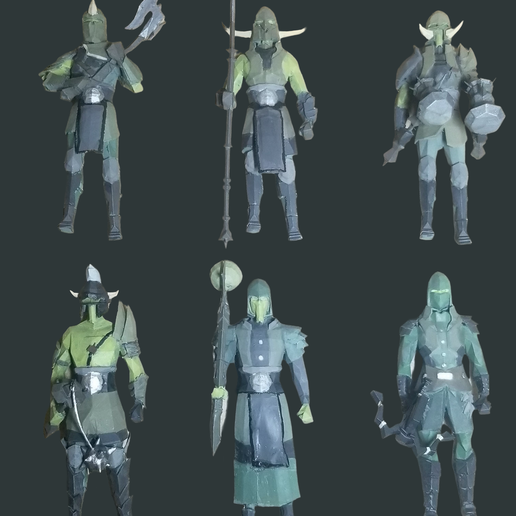 🎲 Barrows Brothers Complete 6 Set - Runescape RS3・ STL File for 3D ...