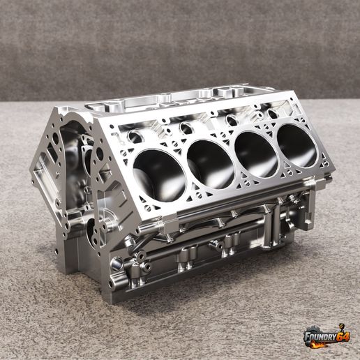 🌆 V8 Engine Block - Multi Scale 1:87, 1:64, 1:48, 1:24, 1:10・ 3D File ...
