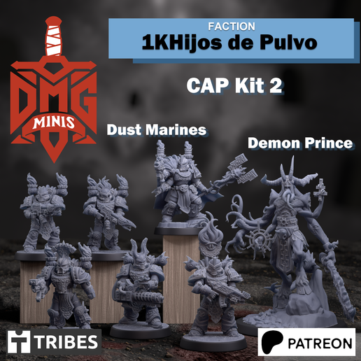 🧢 1K Hijos de Pulvo CAP Kit 2 (presupported)・ 3D File for 3D printing・Cults