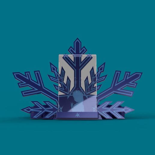 🎲 Lorcana Elsa PSA/Card Stand Display・ STL File for 3D printing・Cults