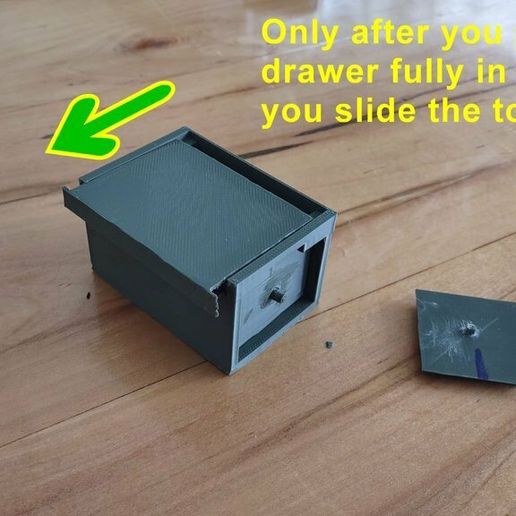 🙈 secret keeper hidden drawer 1.1・Free 3D File for ・Cults