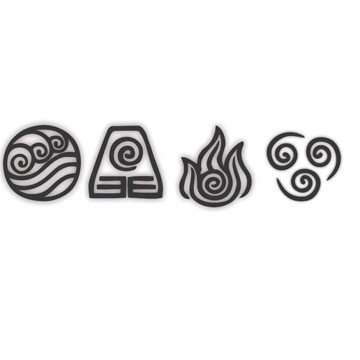 4 elements avatar logo