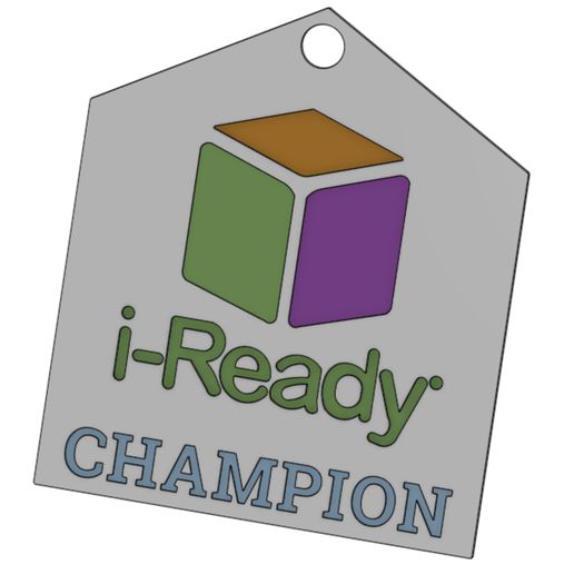 📛 I-Ready Champion badge - 5 color NOAMS・Free STL File for 3D printing ...
