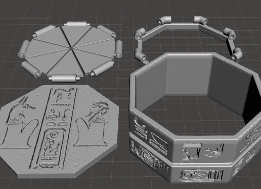 👻 Hamunaptra mummy key with hinges・ STL File for 3D printing・Cults
