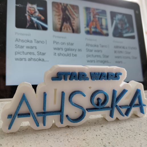 ⭐ Ahsoka Star Wars Logo・ STL File for ・Cults